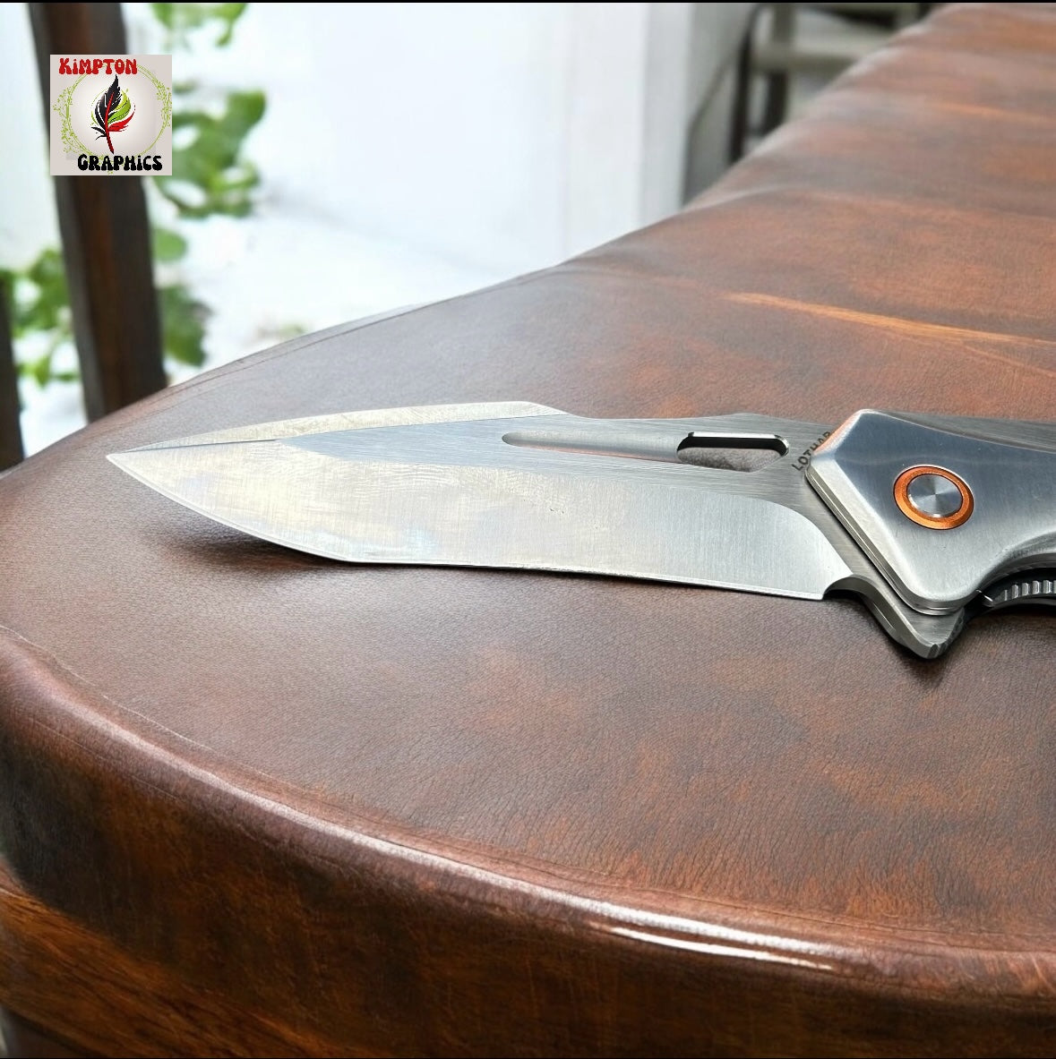 Lothar Lich King Spring Assisted Folding Knife – 3.5” D2 Steel Blade ...