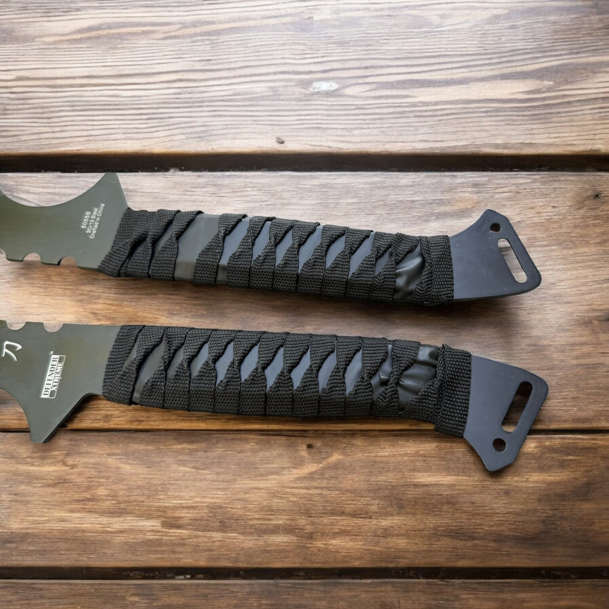 Defender Xtreme 26.5″ Twin Combat Blades – 17″ 3Cr13 Stainless Steel w ...