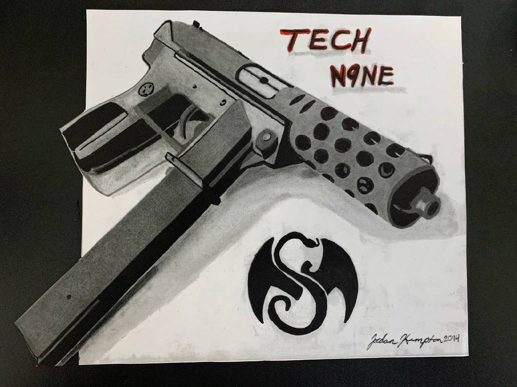 Tec Nine Submachine Gun 3D Remastered- Print – Kimpton Graphics Art