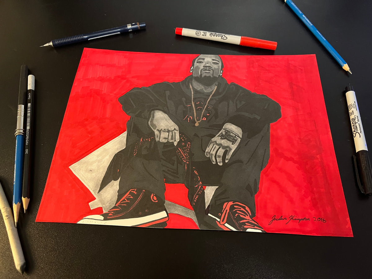 King Iso Blood Red - Print – Kimpton Graphics Art